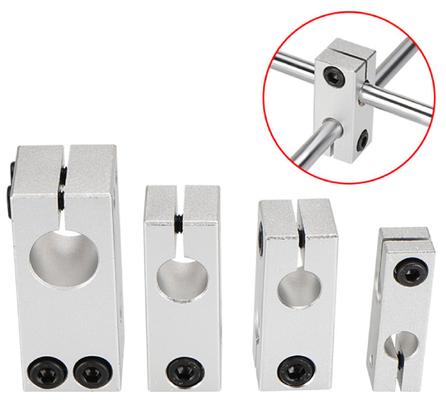 Pillar Fixing Clamp Vertical Fixed Diameter Fastening 8x8