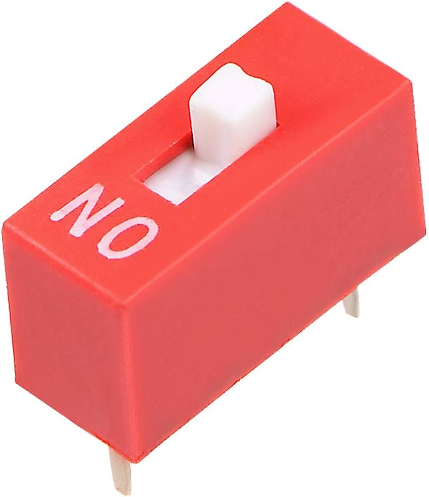 Slide Type Switch Module 2.54mm 1-Position Way DIP Red