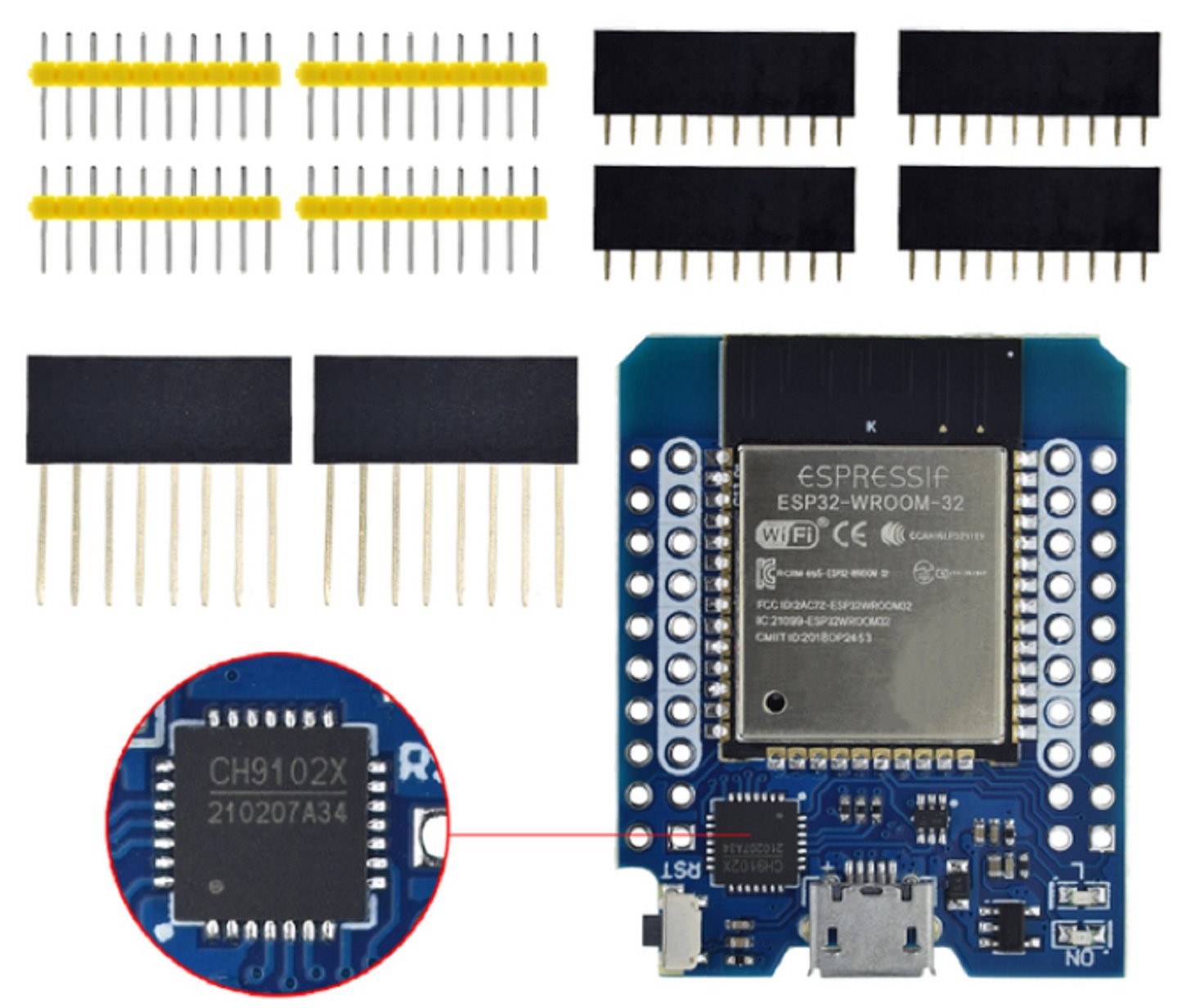 LIVE D1 mini ESP32 ESP-32 WiFi+Bluetooth development board Ch9102