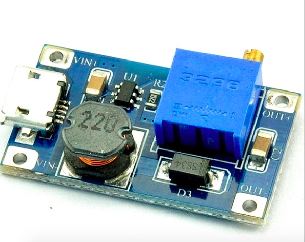 LM2577 DC-DC 2~24V To 5~28V 2A Volt Step-up Boost Converter with Micro USB