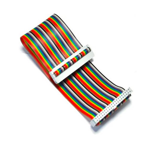 GPIO 40P Rainbow Ribbon Cable For Raspberry Pi 3 / 2 Model B+
