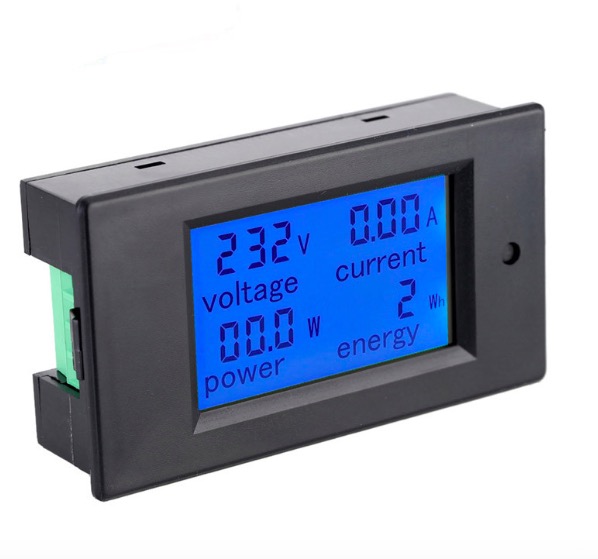 80~260VAC 100A Voltage Current Power Energy Meter + Current Transformer ...