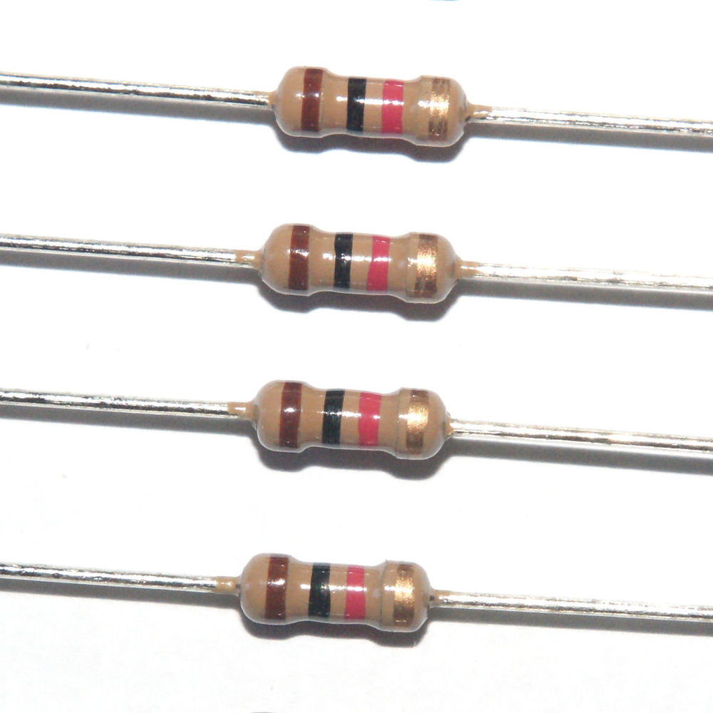 1K Ohms Resistors 1 4W 5 4 Band 5pcs