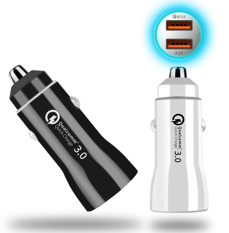 QC 3.0 Car Charger 3.1A (BLACK)