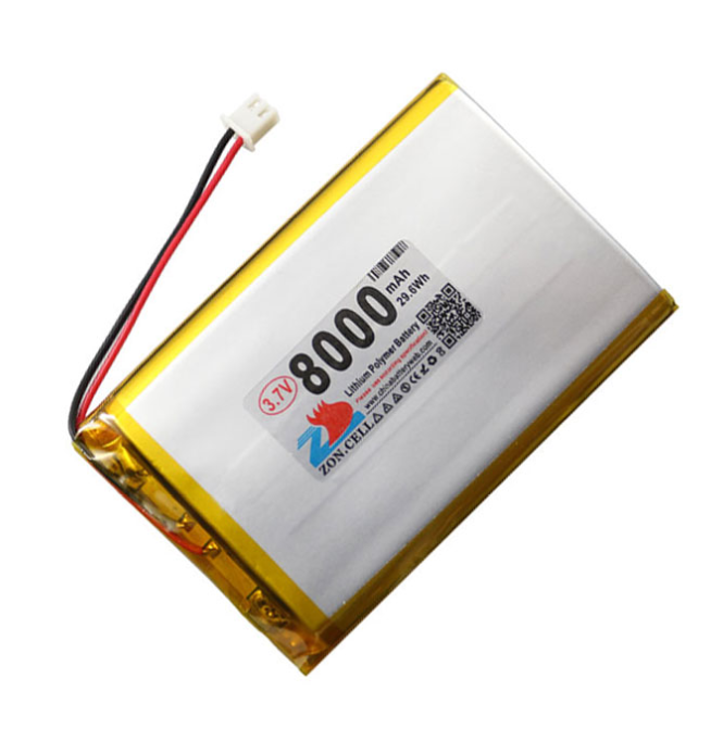 3.7V 8000mAh Battery 92*60*7mm With PH2.0 Connector