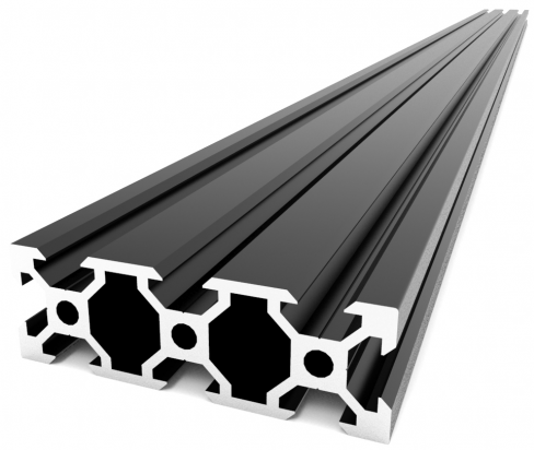 2060 V-Slot Aluminum Profiles Extrusion Frame For CNC Black 100cm