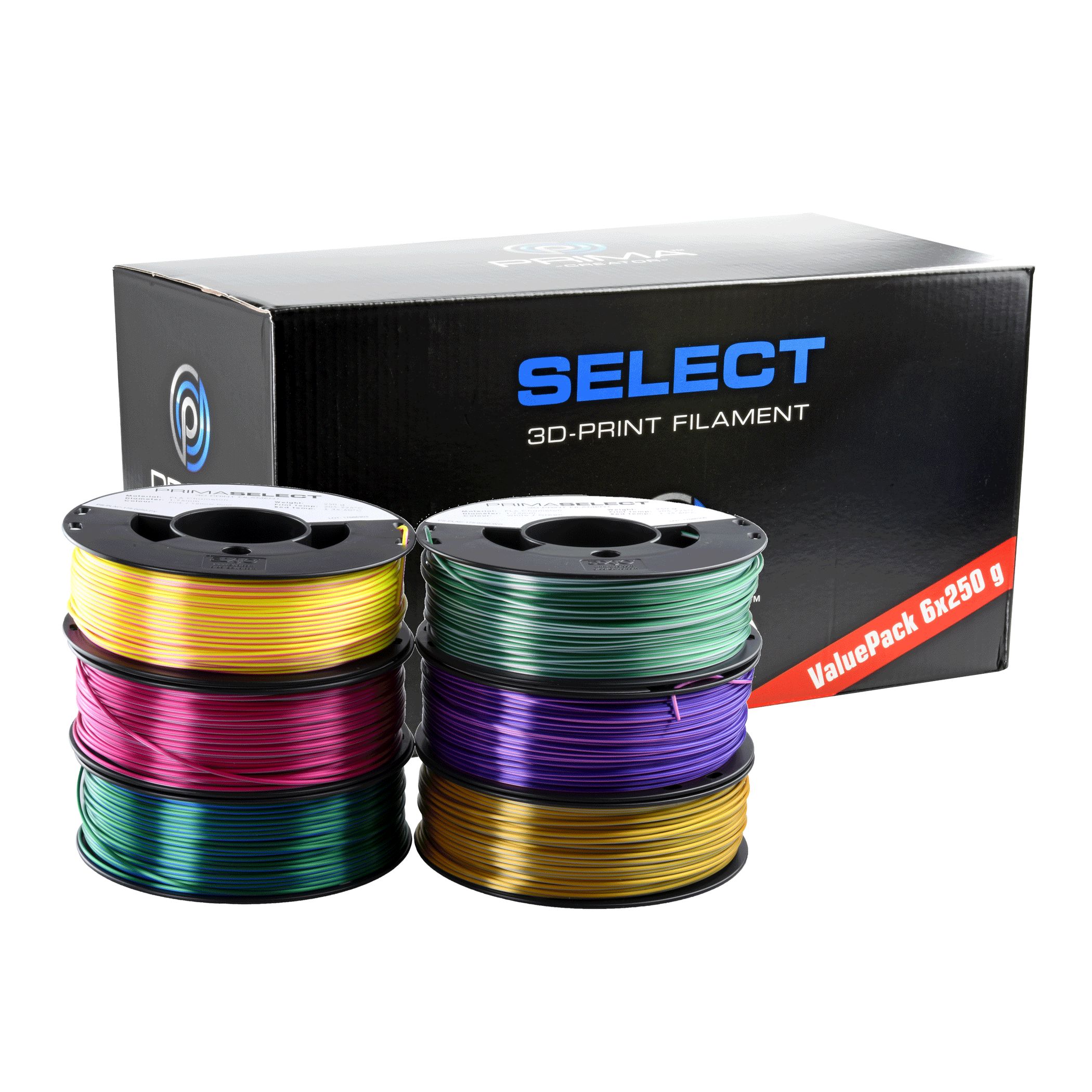 PRIMASELECT PLA CHAMELEON - 1.75MM - 6 X 250 G - MULTI COLOR PACK