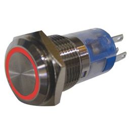 ΜΠΟΥΤΟΝ ΔΙΑΚΟΠΤΗΣ ON-OFF ΣΤΡ/ΛΟ Φ16 ΜΕΤΑΛ+LED ΚΟΚΚΙΝΟ.12V HBS1AGQ DHE