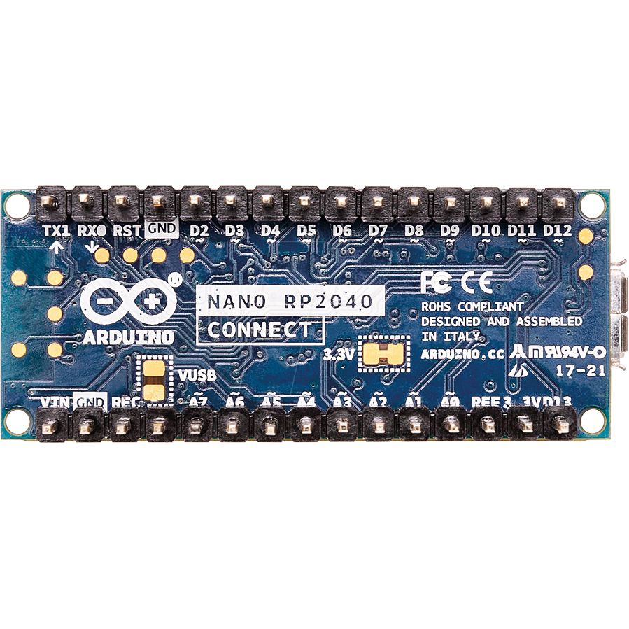 Arduino Nano RP2040 Connect, RP2040, with Header